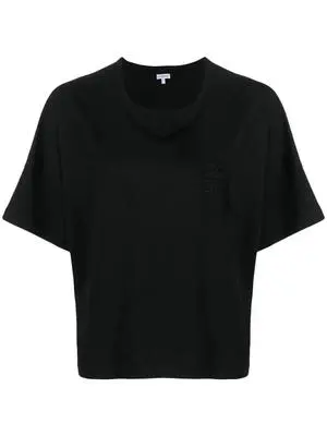 Loewe Anagram Embroidered T-shirt - Black