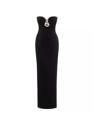 SAIID KOBEISY Strapless Embellished Dress