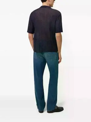 Missoni Chevron-knit Short-sleeve Shirt