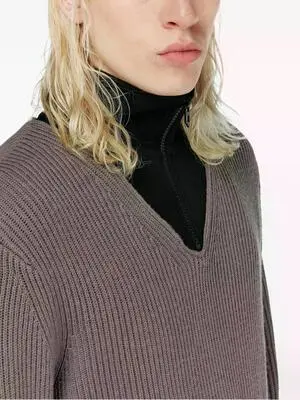 DIESEL® Half-zip Sweater With Layered Effect Neckline