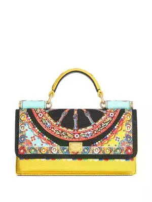 Dolce & Gabbana Carretto Print Phone Bag - Black