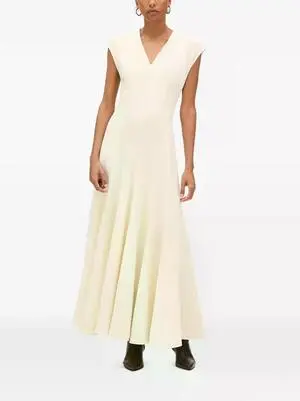 Another Tomorrow Double-face Cutout Dress