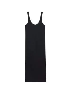 Another Tomorrow Asymmetric Seam Detail Dress