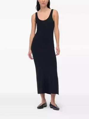 Another Tomorrow Asymmetric Seam Detail Dress