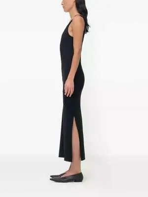 Another Tomorrow Asymmetric Seam Detail Dress