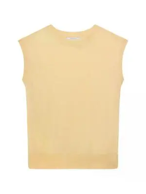 Another Tomorrow Featherweight Sheer Wool Top