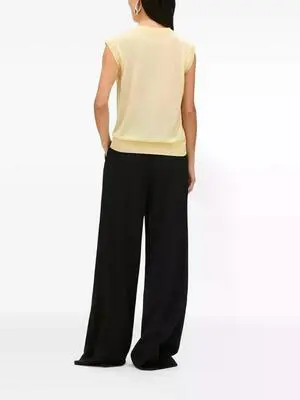 Another Tomorrow Featherweight Sheer Wool Top
