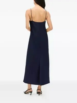 Another Tomorrow Bias-cut Satin Dress