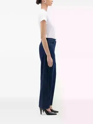 Another Tomorrow Seam Detail Curved Jeans