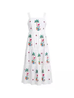Nimo With Love Embroidered Tiered Dress
