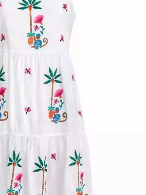 Nimo With Love Embroidered Tiered Dress