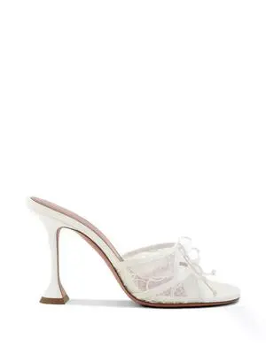 Amina Muaddi Eleonora Lace Sandals