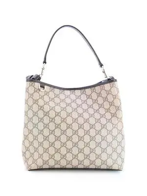 Gucci Gg Emblem Coated Canvas Medium Bucket Bag