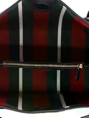 Gucci Gg Emblem Coated Canvas Medium Bucket Bag