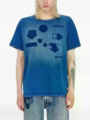 DIESEL® T-shirt With Shadow-effect Patches