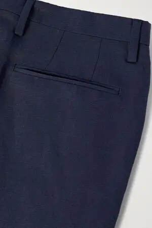 Boglioli Straight-leg Lyocell And Linen-blend Twill Suit Pants