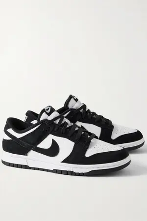Nike Dunk Low Retro Se Suedetrimmed Leather Sneakers