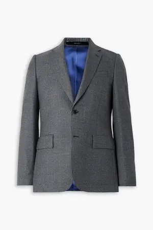 Paul Smith Prince Of Wales Checked Wool Blazer - Gray
