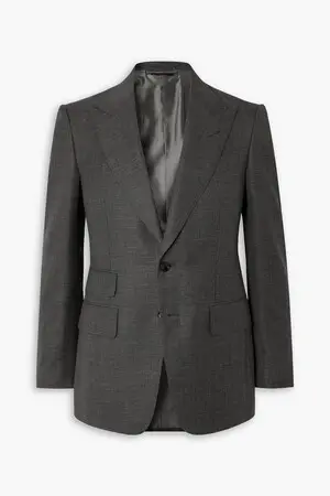 TOM FORD Shelton Wool, Mohair, Linen And Silkblend Suit Jacket - Gray
