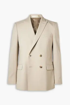 Mr P. Phillip Doublebreasted Wool And Mohairblend Suit Jacket - Beige
