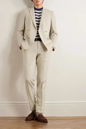 Mr P. Phillip Doublebreasted Wool And Mohairblend Suit Jacket