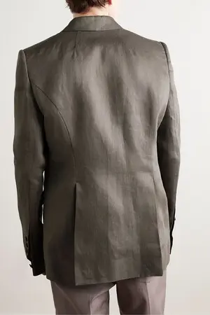 Rick Owens Doublebreasted Linentwill Blazer