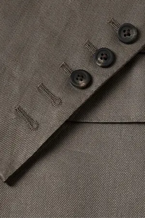 Rick Owens Doublebreasted Linentwill Blazer