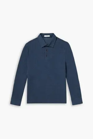 Mr P. Ribbed Cottonblend Polo Shirt