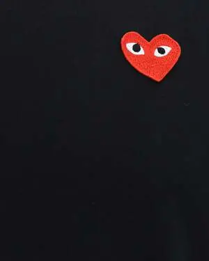 Play Comme Des Garcon Cotton T-shirt With Patch Mae