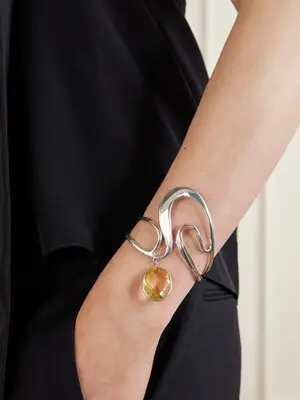Juju Vera Sterling And Citrine Cuff
