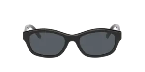 Saint Laurent Rectangular Full Rim Tortoiseshell Sunglasses - Black
