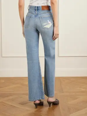 Chloé Mid-rise Straight-leg Jeans - Blue