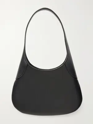 Khaite Joan Small Leather Shoulder Bag - Black