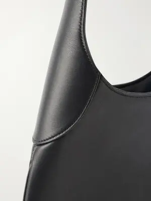 Khaite Joan Small Leather Shoulder Bag - Black