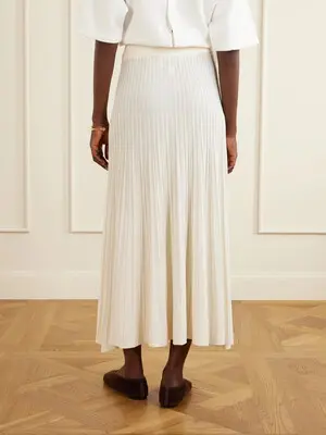 TWP Pleated Midi Skirt