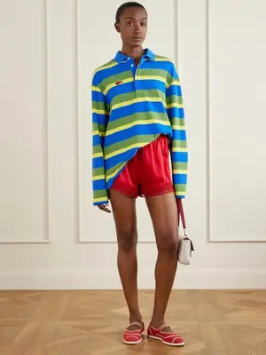 Staud Da Adolfo Paddle Silk Shorts