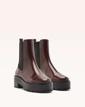 ALEXANDRE BIRMAN Christina 45 Bootie - Cherry Lacquer