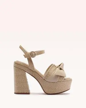 ALEXANDRE BIRMAN Maxi Clarita Padded Raffia 120 - Shell