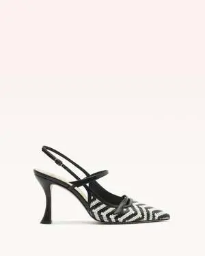 ALEXANDRE BIRMAN Tita Raffia Zig 85 - Black
