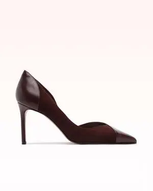 ALEXANDRE BIRMAN Patricia 85 Stiletto Pump - Cherry Lacquer