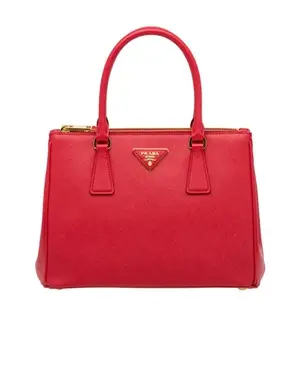 Prada Logo Shoulder Bag - Red