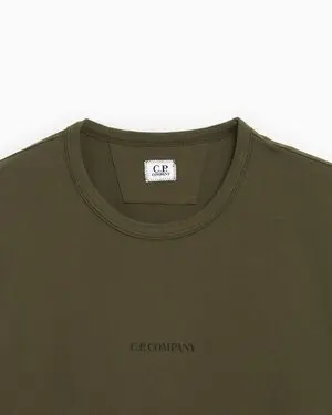 C.P. COMPANY Jersey Garment Dyed T-shirt - Brown