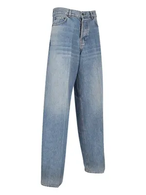 HAIKURE Bethany Logo Patch Wide-leg Jeans