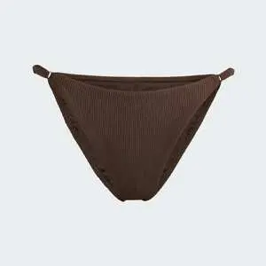 Adidas Ribbed Bikini Bottom - Aurora Coffee