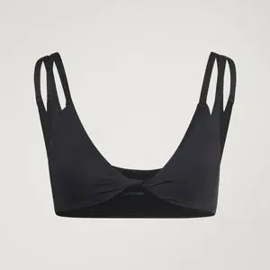 Adidas Optime Workout Twist Reversible Lite Support Bra - Black