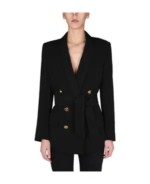 Balmain Double-breasted Fuchsia Eco-designed Blazer