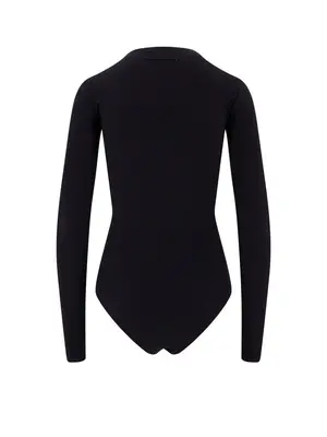 MAISON MARGIELA Logo Printed Crewneck Bodysuit