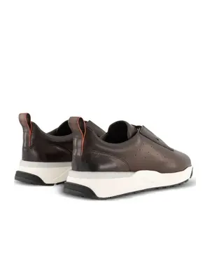 Santoni Perforated Low-top Sneakers