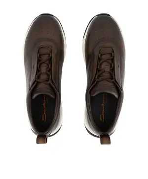 Santoni Perforated Low-top Sneakers