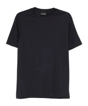 Emporio Armani Logo Crew Neck T-shirt - Black